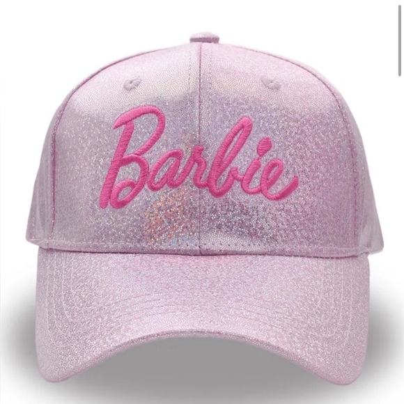 Barbie | Accessories | Barbie Hat For Women Pink Shimmer Glitter ...